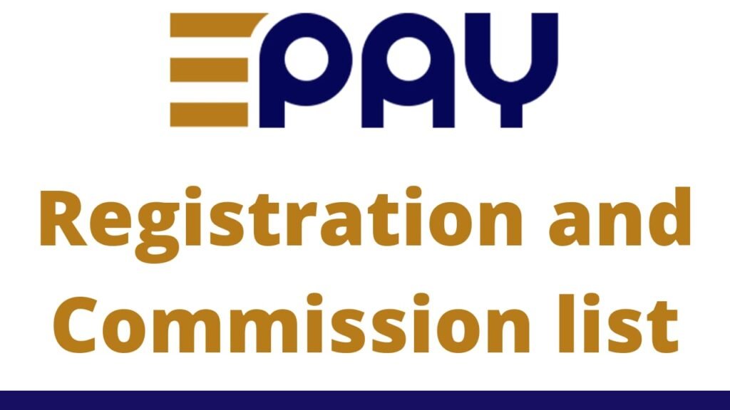 Epaymark login and Registration and Epay commission list 2023